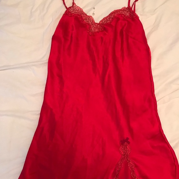 Victoria's Secret | Intimates & Sleepwear | Night Gown Lingerie Red ...